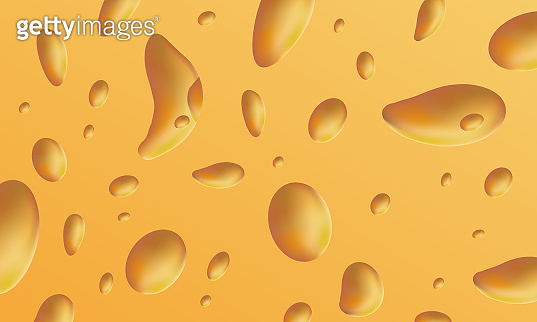 Realistic cheese texture. Vector delicious cheesy background with holes ...