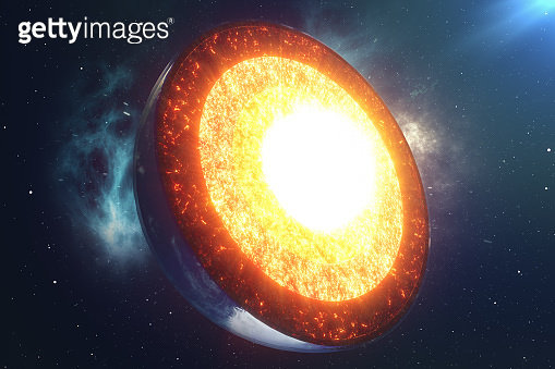 Structure core Earth. Structure layers of the earth. The structure of ...