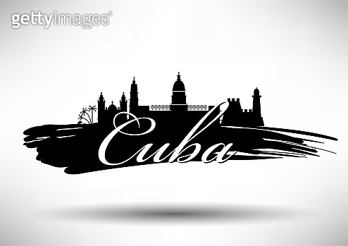 Vector Graphic Design of Cuba Skyline 이미지 (1042621982) - 게티이미지뱅크
