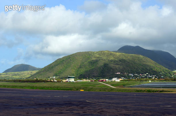 Basseterre, Saint Kitts island - the international airport, Robert L ...