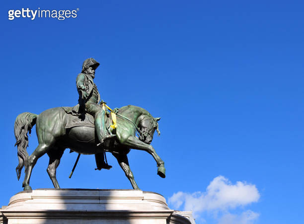Statue of King Dom Pedro IV (erected 1866) - also emperor Dom Pedro I ...