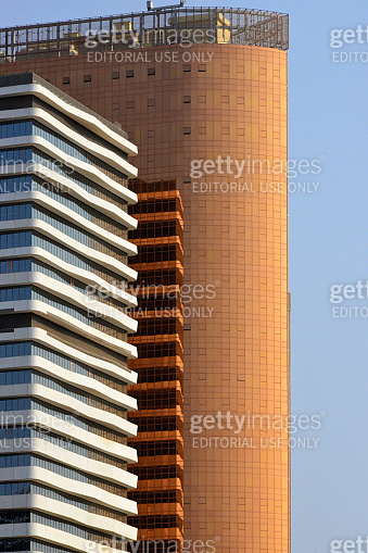 CIF Luanda (China International Fund) buildings and to its left the ...