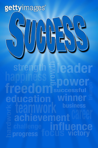 Success Words in Blue, Poster 이미지 (918256964) - 게티이미지뱅크