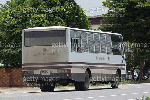 Prison Bus of Department of Corrections. 이미지 (1011989604) - 게티이미지뱅크