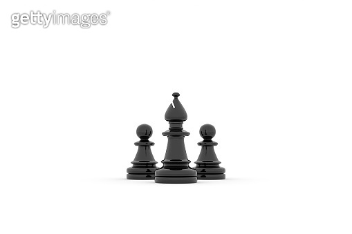 Chess team building strategy - bishop and pawns (947197904) - 게티이미지뱅크
