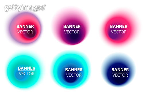 Colorful round banners. Overlay colors shape art design. Abstract ...