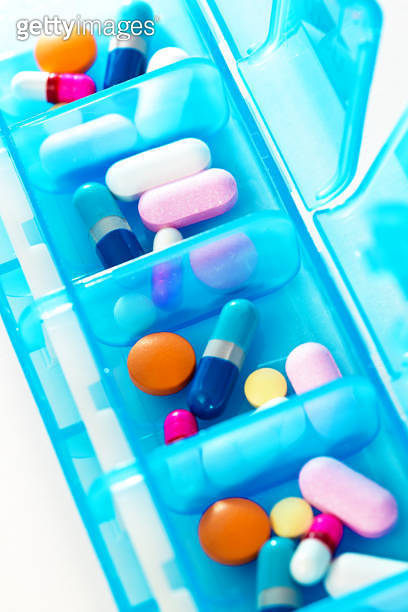 Medication Pill Box Pill Bottle with Prescription Drug, and Nutritional ...