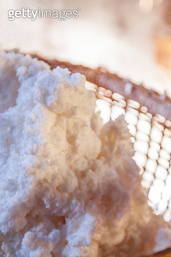 Ancient method of boiling brine into pure salt in Bo Kluea, Nan ...