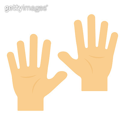 Colored human hands print, palms. Vector illustration. 이미지 (1062674628 ...