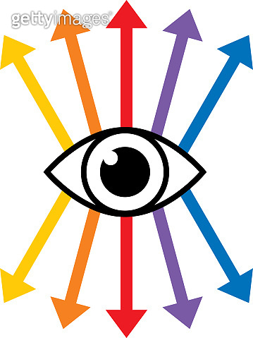 Eye Arrows Icon 이미지 (908913246) - 게티이미지뱅크