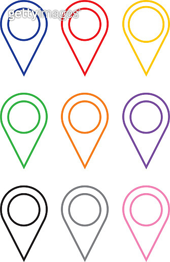 Nine Outline Distance Markers (949641628) 일러스트, 무료 일러스트, 아이콘, 무료 아이콘 ...