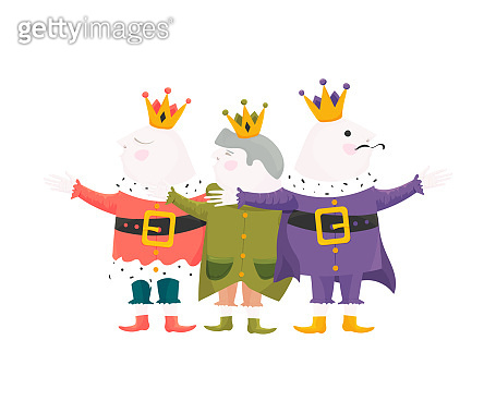 Vector Illustration for Three Kings Day, also known as Little Christmas ...