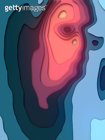 Abstract colored paper cut art background design for website template ...