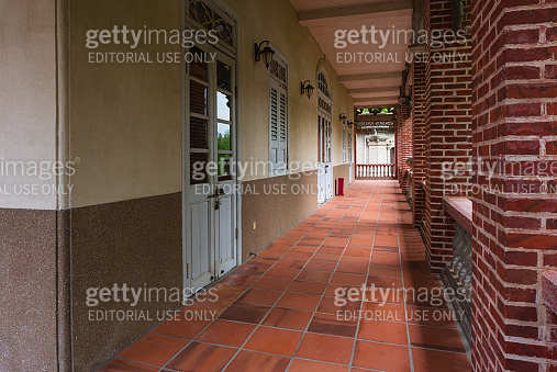 Corridor at Hai Tian Tang Gou Building in Gulangyu Island 이미지 ...