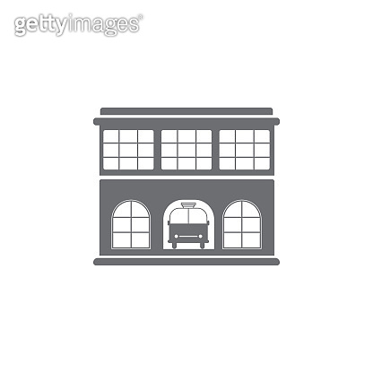 fire station icon. Simple element illustration. fire station symbol ...