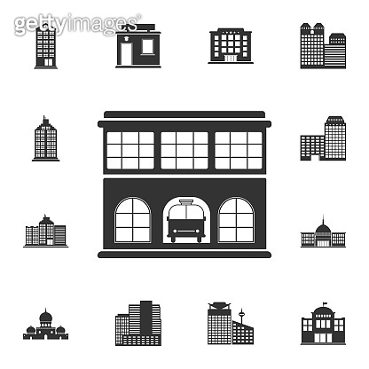 Fire station icon. Simple element illustration. Fire station symbol ...