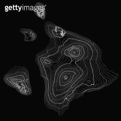 Vector abstract grayscale earth relief map. Generated conceptual ...
