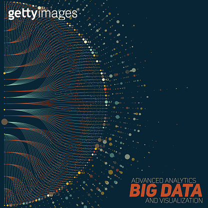 Big data visualization. Futuristic infographic. Information aesthetic ...