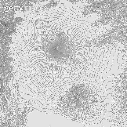 Vector abstract earth relief map. Generated conceptual elevation map ...