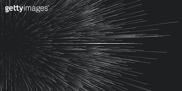 Vector round trails of explosion background. Out of centric debris ...