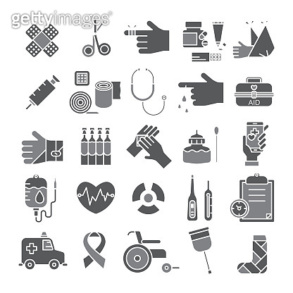 Aid Icon,Health care,assist,rescue,relive,support symbol (958860230 ...