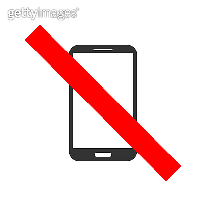NO SMARTPHONEs allowed crossed out sign. Smart phone icon. Vector ...