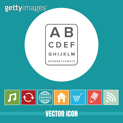 Very Useful Vector Icon Of Eye Checkup Chart with Bonus Icons Very ...