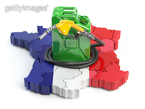 Gasoline and petrol consumption and production in France. Map of France ...