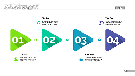 Triangle Timeline Chart with Four Steps 이미지 (933410704) - 게티이미지뱅크