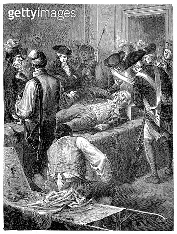 The wounded Maximilien Robespierre at the Committee of Public Safety ...