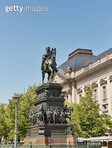 Equestrian statue of Frederick the Great in Berlin, Germany. 이미지 ...