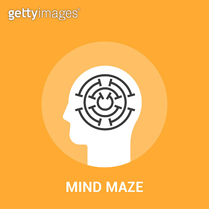 Mind maze concept. Vector illustration. Labyrinth in the human head 이미지 ...