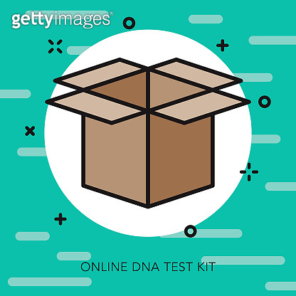DNA Test Kit Thin Line Genetic Testing Icon (1084261236) 일러스트, 무료 일러스트 ...