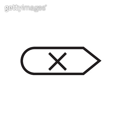 Backspace icon vector sign and symbol isolated on white background ...