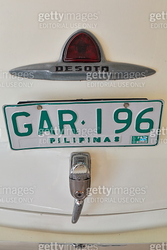 License plate-DeSoto 1947 Diplomat Special Deluxe SP15C as wedding car ...