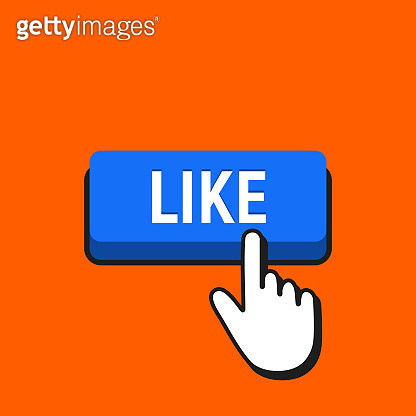 Hand Mouse Cursor Clicks the Like Button. (951687642) 일러스트, 무료 일러스트 ...