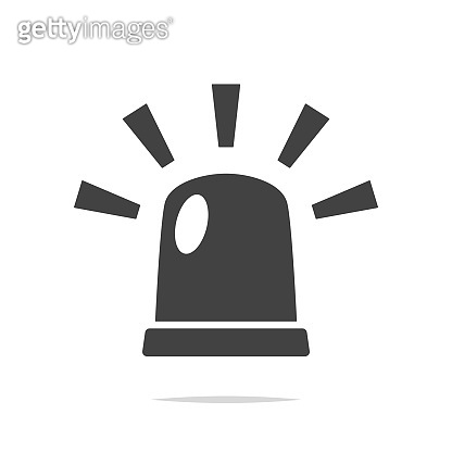 Warning alarm light icon vector (1076661044) 일러스트, 무료 일러스트, 아이콘, 무료 아이콘 ...
