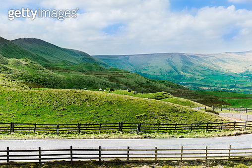 Mam Tor hill near Castleton and Edale in the Peak District National ...