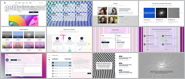 Vector templates for website design, minimal presentations, portfolio ...