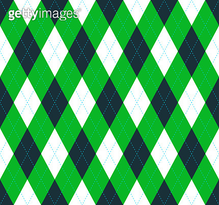 Seamless argyle check pattern in green, dark teal and white. 이미지 ...