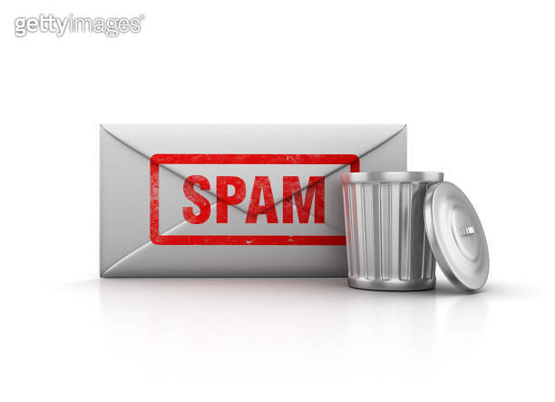 Garbage Can with Spam Envelope - 3D Rendering (926203872) - 게티이미지뱅크