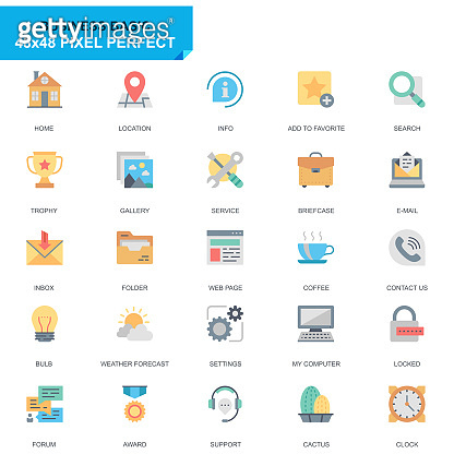 Simple Set Basic Flat Icons 이미지 (943444132) - 게티이미지뱅크