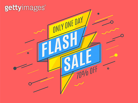 Retro-futuristic promotion banner, scroll, price tag 이미지 (966879354 ...
