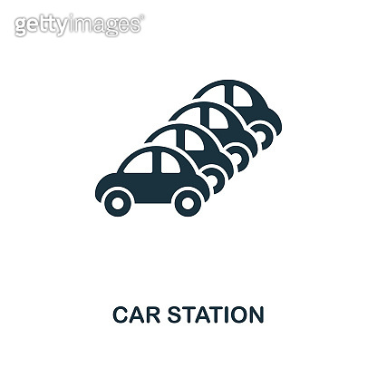 Car Station icon. Premium style design from icon collection. UI and UX ...