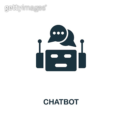 Chatbot creative icon. Simple element illustration. Chatbot concept ...