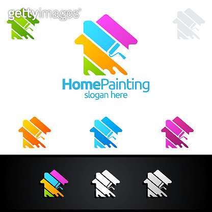 Home Painting Vector symbol Design (920258234) 일러스트, 무료 일러스트, 아이콘, 무료 ...