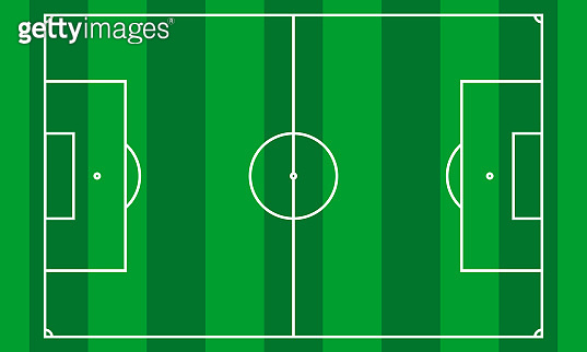 green striped football soccer playing field, vector illustration 이미지 ...