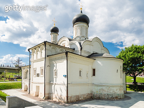 Church of the conception of St. Anne in Zaryadye landscape urban park ...