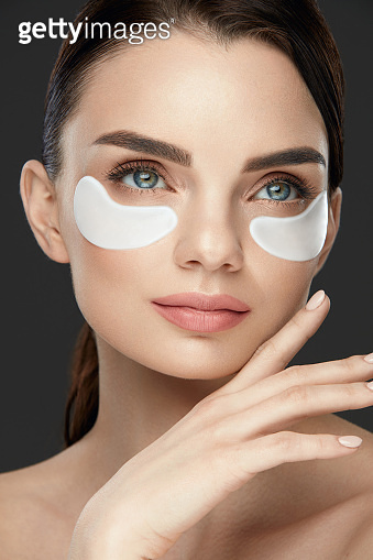 Beauty Skin Care. Beautiful Female Face With Eye Patches (959580696 ...