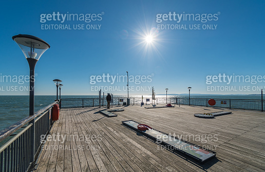 Mini golf on Boscombe Pier in Bournemouth (925268726) - 게티이미지뱅크